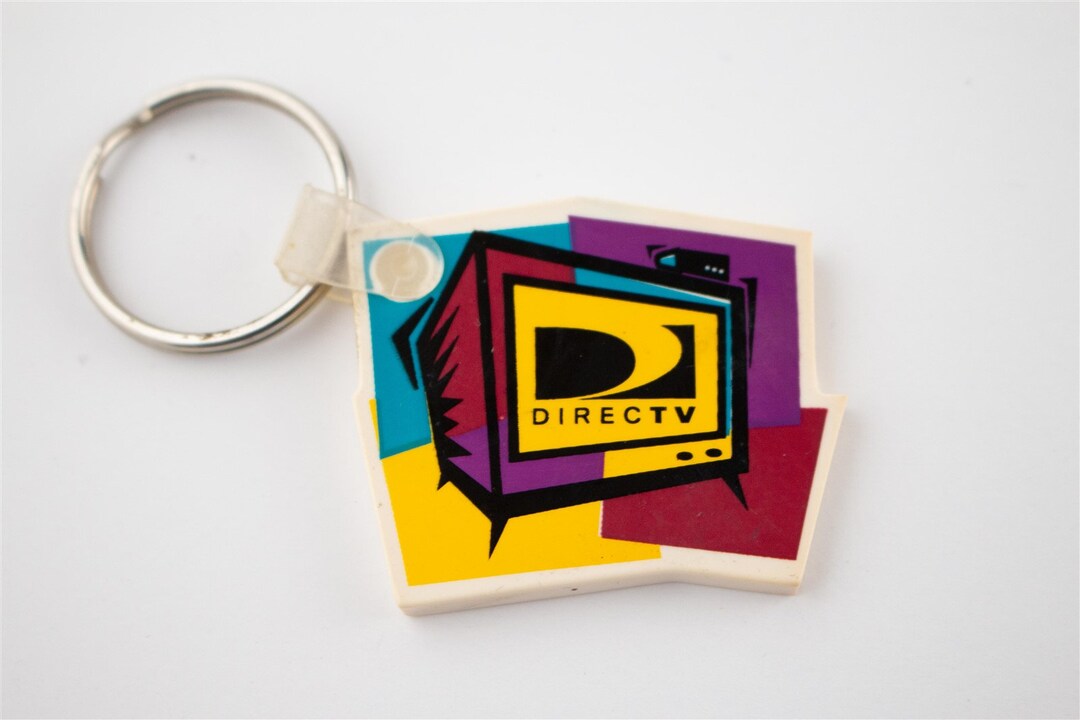 Directv: Satellite TV at Its Best vintage Keychain made in USA - Etsy