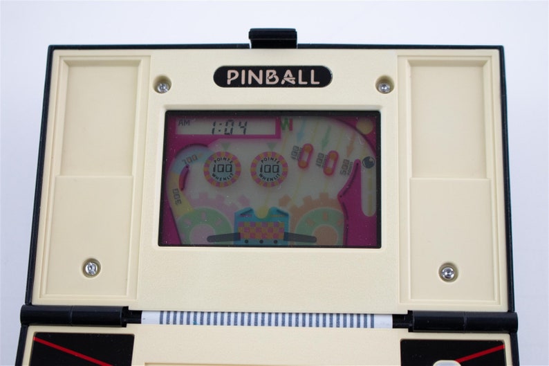 Nintendo Game & Watch Pinball Vintage 1983 Handheld Dual Screen LCD ...