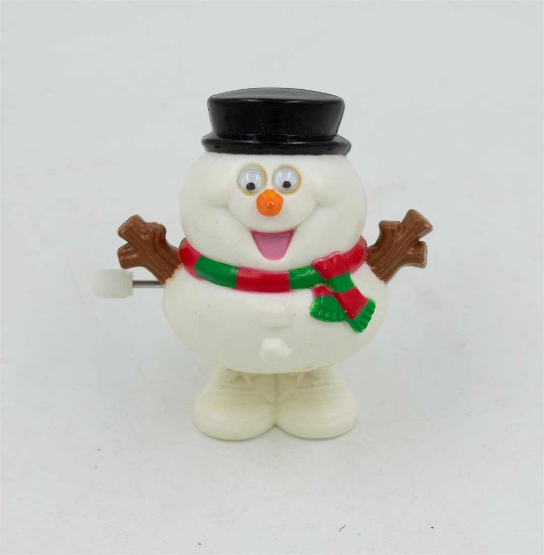 Vintage Russ Jumping Snowman Plastic Wind up Toy - Etsy