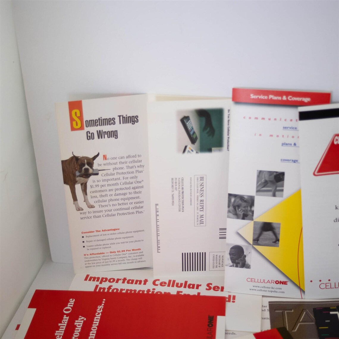 Vintage 1990s Cellular One Cell Phone Brochures / Plan Information Lot ...