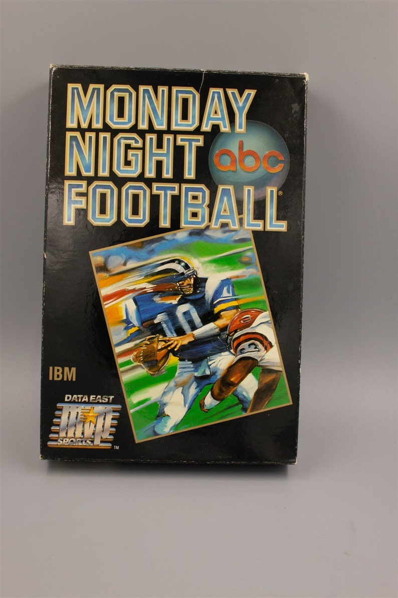 ABC Monday Night Football data East 1989 IBM Tandy PC Big - Etsy