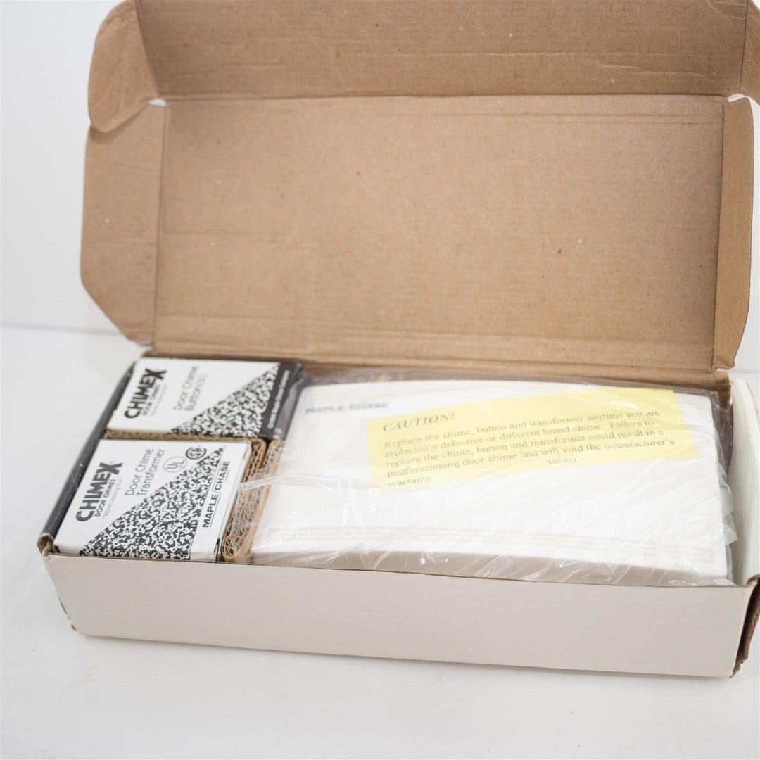 Maple Chase Chimex Vintage Old School Mechanical Analog Wired Doorbell ...