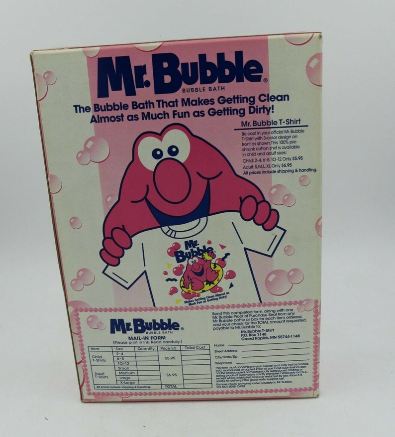 Vintage 1990s Mr Bubble 10 Oz Bubble Bath Box Sealed - Etsy
