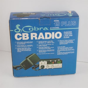 Vintage Cobra 19 Plus CB Radio 40 Channel - Etsy
