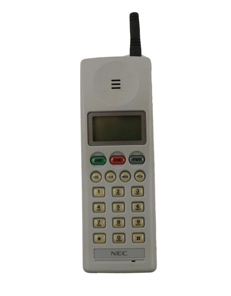 Vintage 1993 NEC Brick Cell Phone Gray Big Heavy - Etsy