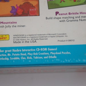 Candy Land Adventure PC Big Box Game (PC / Mac Cd-rom, Hasbro, 1996) - Etsy