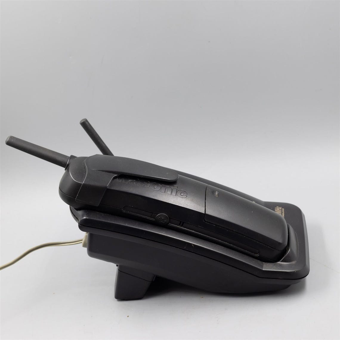 Vintage Early 2000s Panasonic Cordless Phone 900 Mhz Black W Belt Clip ...