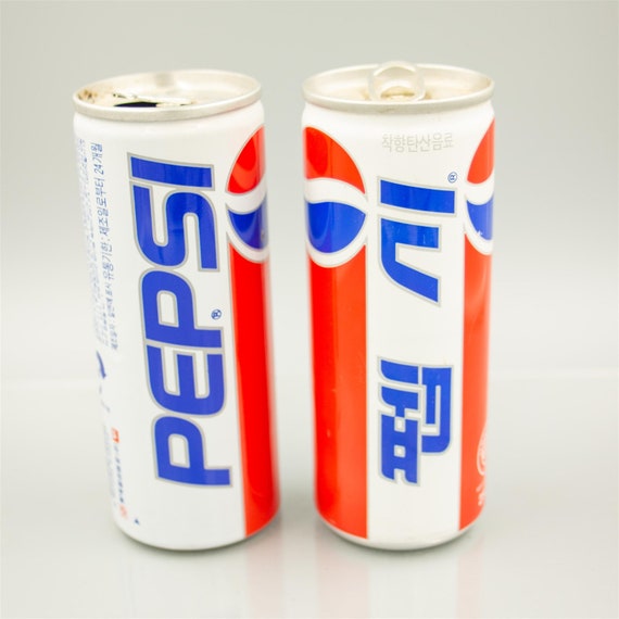 2 Korean Pepsi Cans Vintage 1995 - Etsy