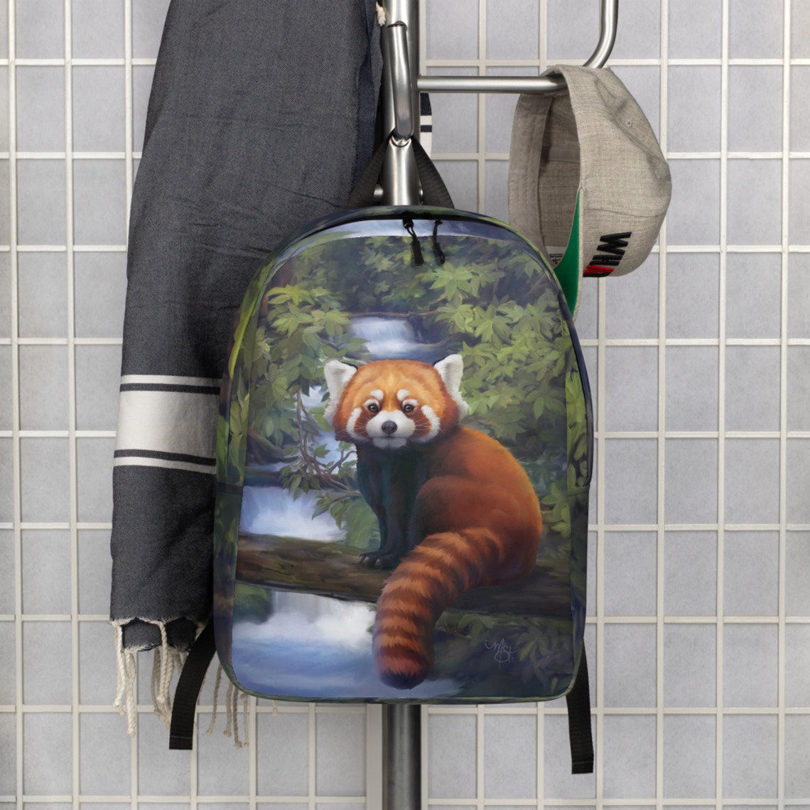 Red Panda Backpack, Simple, Minimalist - Etsy
