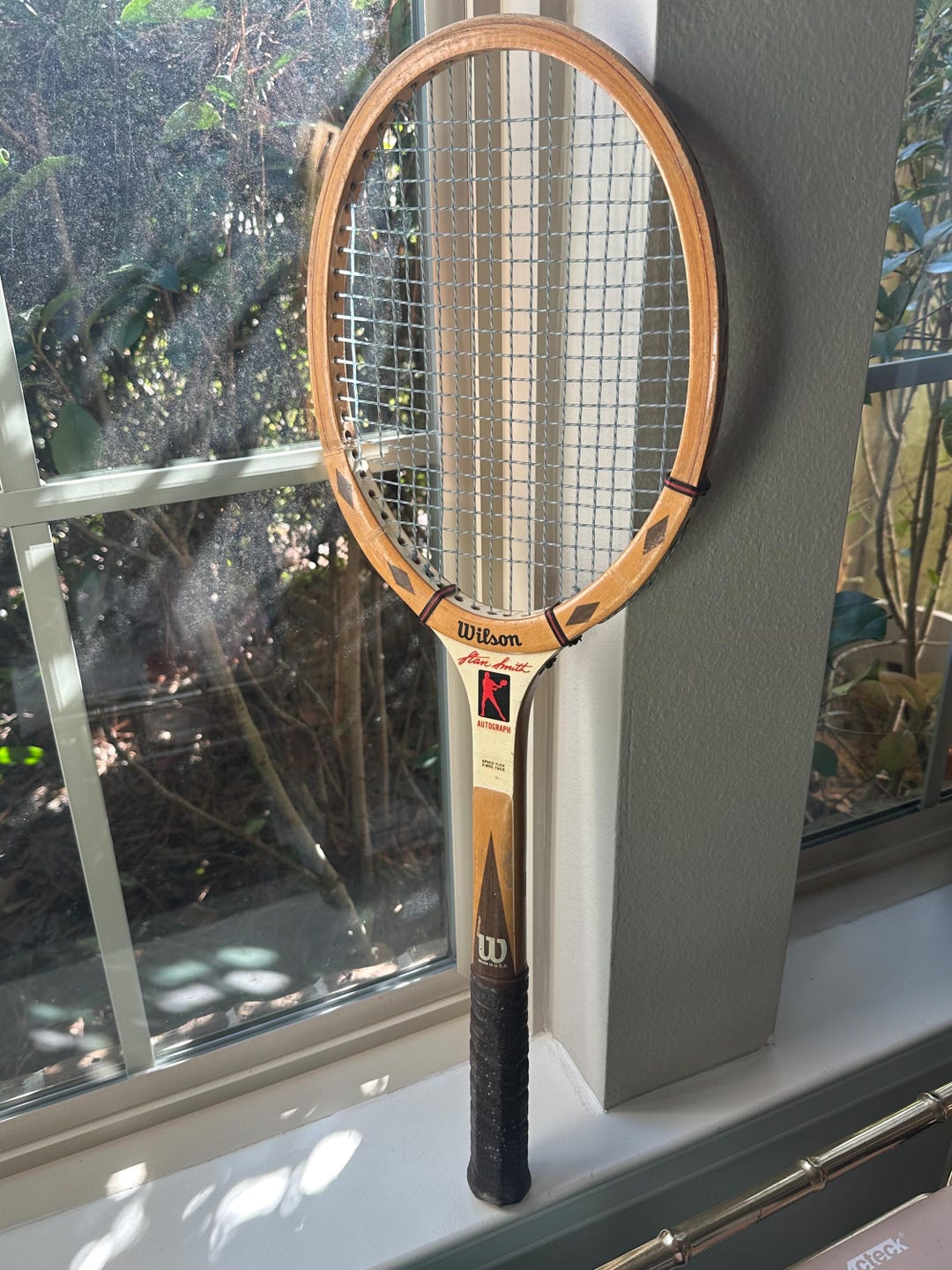 Vintage Wilson Wooden Tennis Racket - Etsy