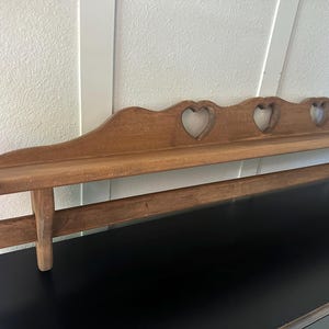 Vintage Large Cottage Heart Cut-out Wood Shelf Quilt Blanket Rack - Etsy