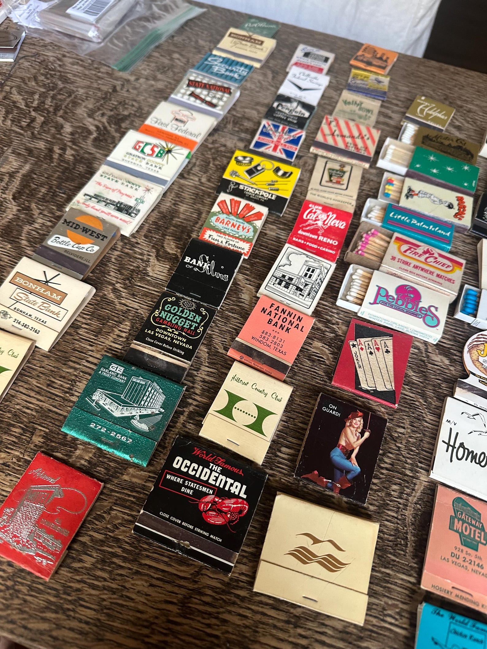 Retro Assorted Lot of 10 Collectible Vintage MCM Matchbooks and ...