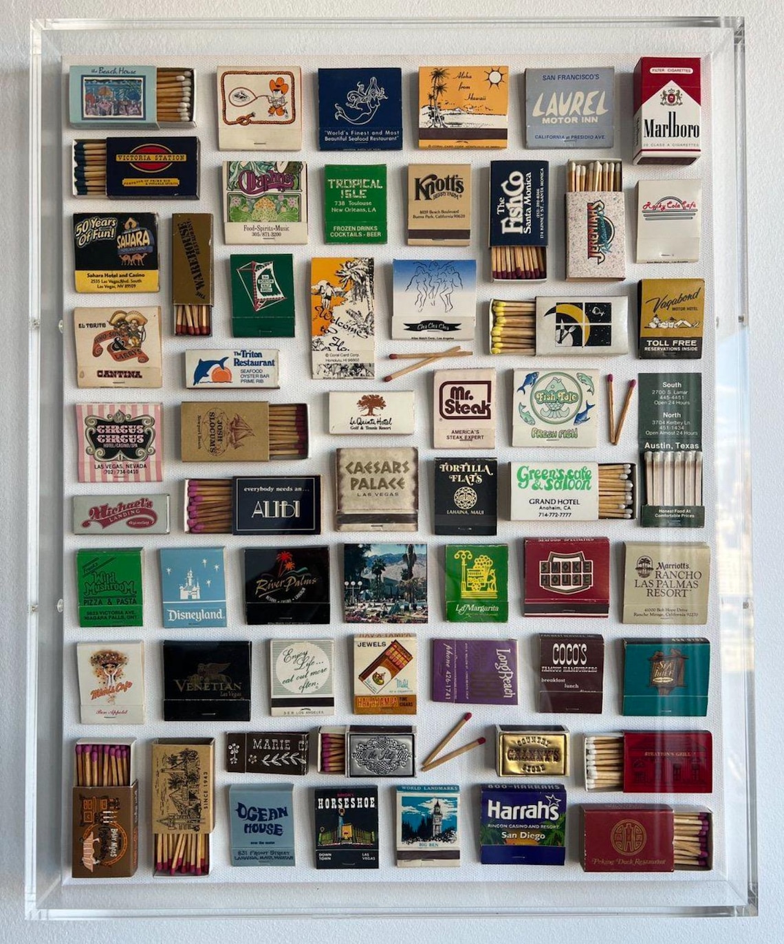 Retro Assorted Lot of 10 Collectible Vintage MCM Matchbooks and ...