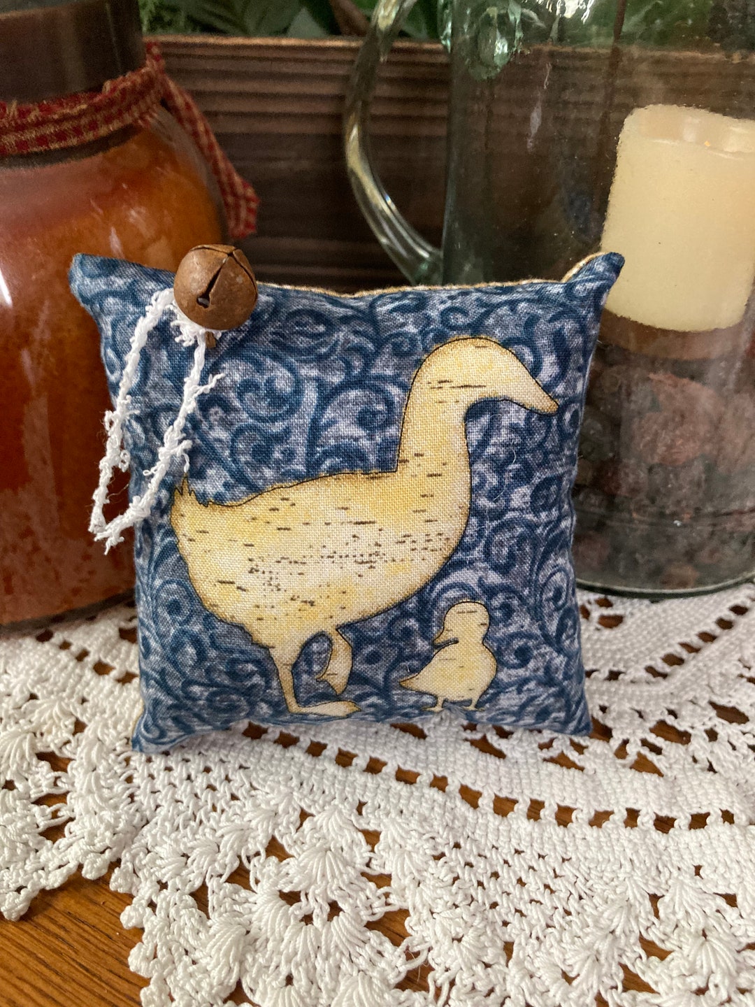 Primitive DUCKS Country Farmhouse Kitchen Ornie, Bowl Filler, Pillow ...