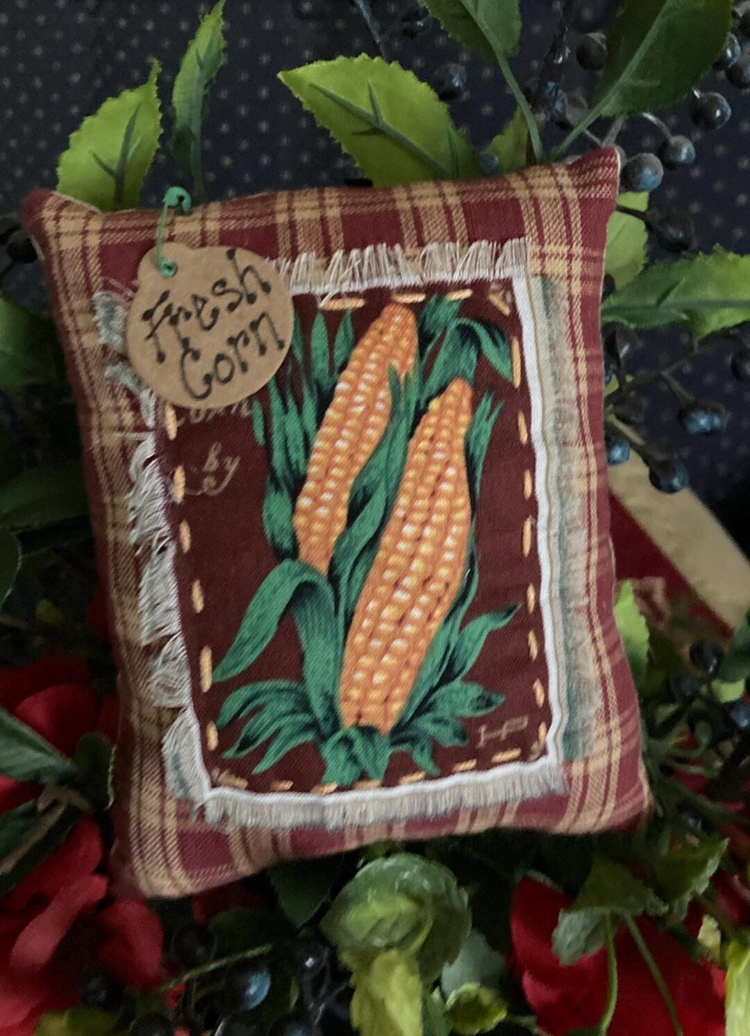 Primitive “FRESH CORN” Pillow Tuck, Bowl Filler, Shelf Sitter - Etsy