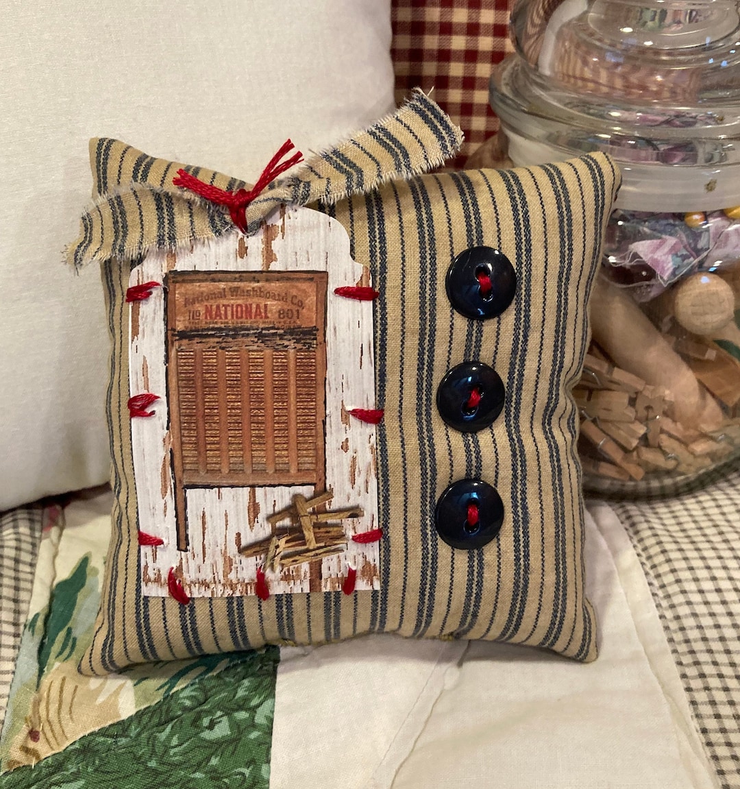 Primitive laundry Room Pillow Tuck, Bowl Filler, Decor - Etsy