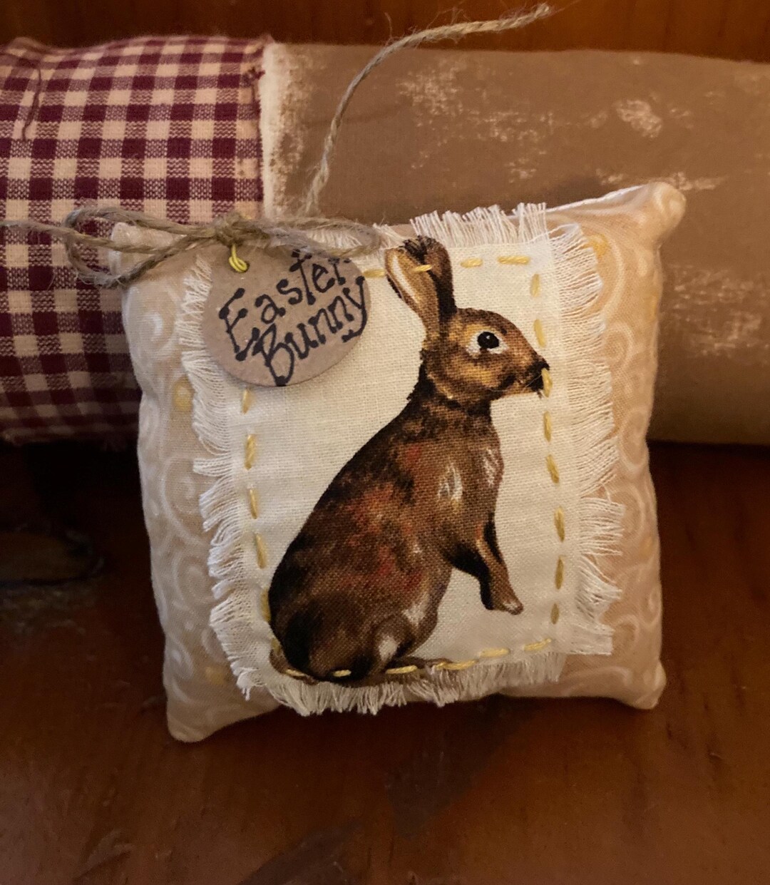 Primitive EASTER BUNNY Pillow Tuck, Bunny Bowl Filler, Ornie, Shelf ...