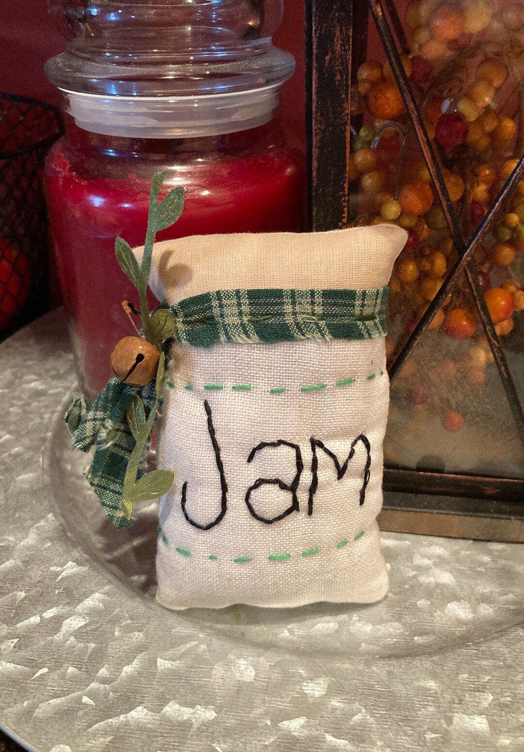 Primitive “JAM JAR” Pillow Tuck, Bowl Filler, Farmhouse Shelf Sitter - Etsy