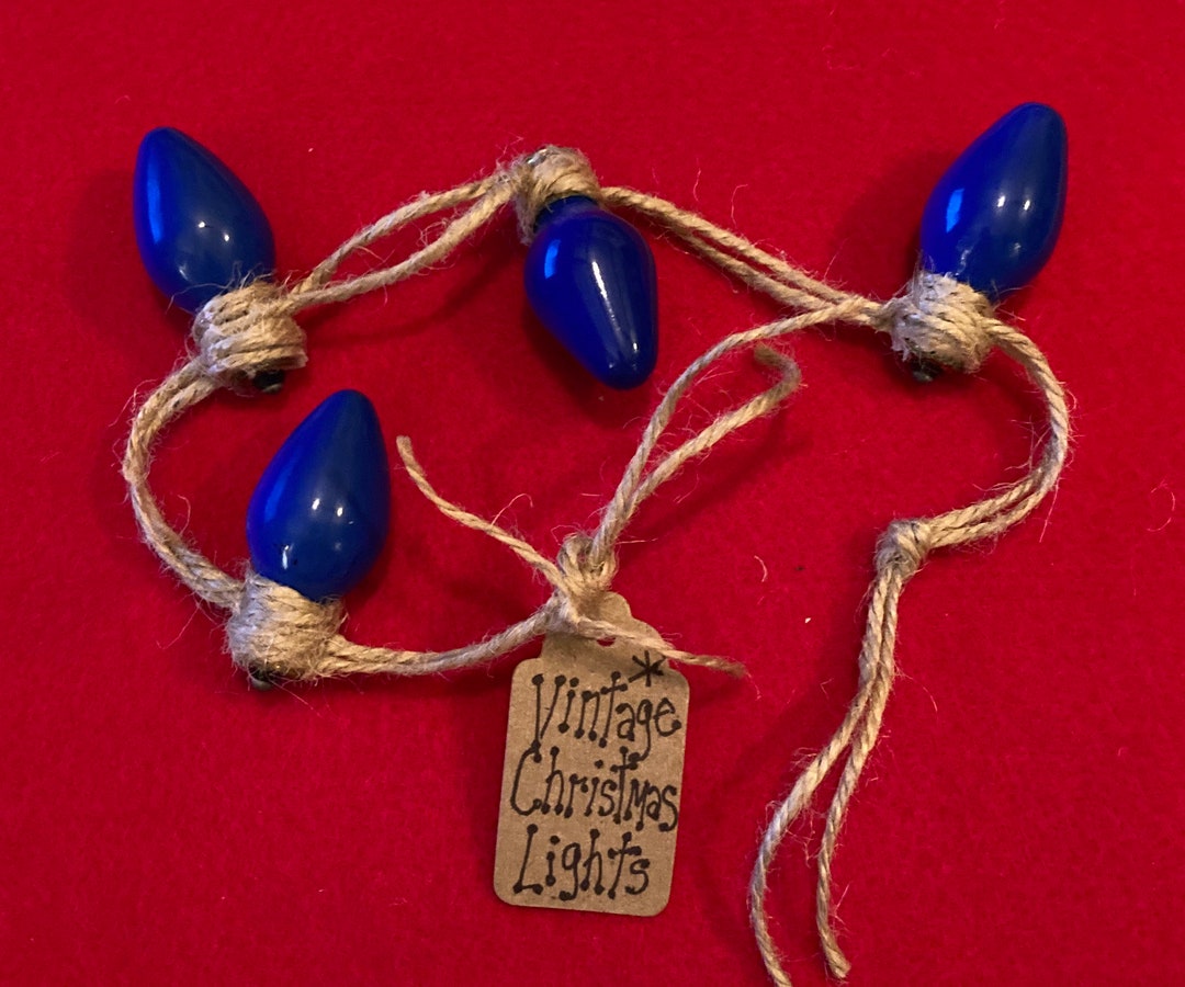 Primitive Christmas Lights Bowl Filler, Holiday Accents, Prim Decor ...