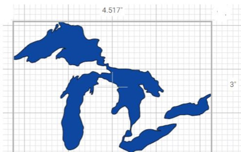 Michigan Great Lakes Window Decal Car Decal Window Cling | Etsy