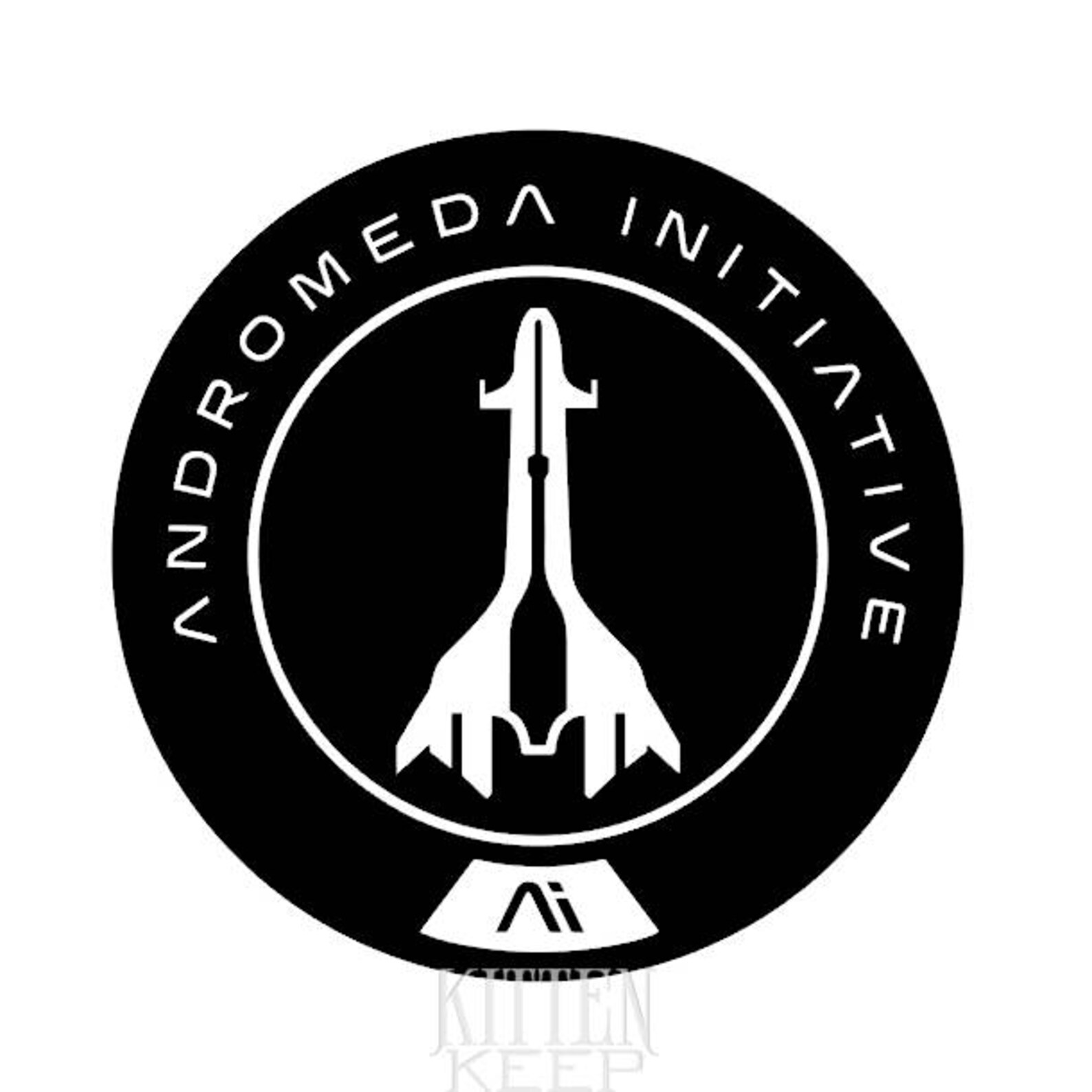 Andromeda Initiative Circular Badge Vinyl Decal Mass Effect - Etsy