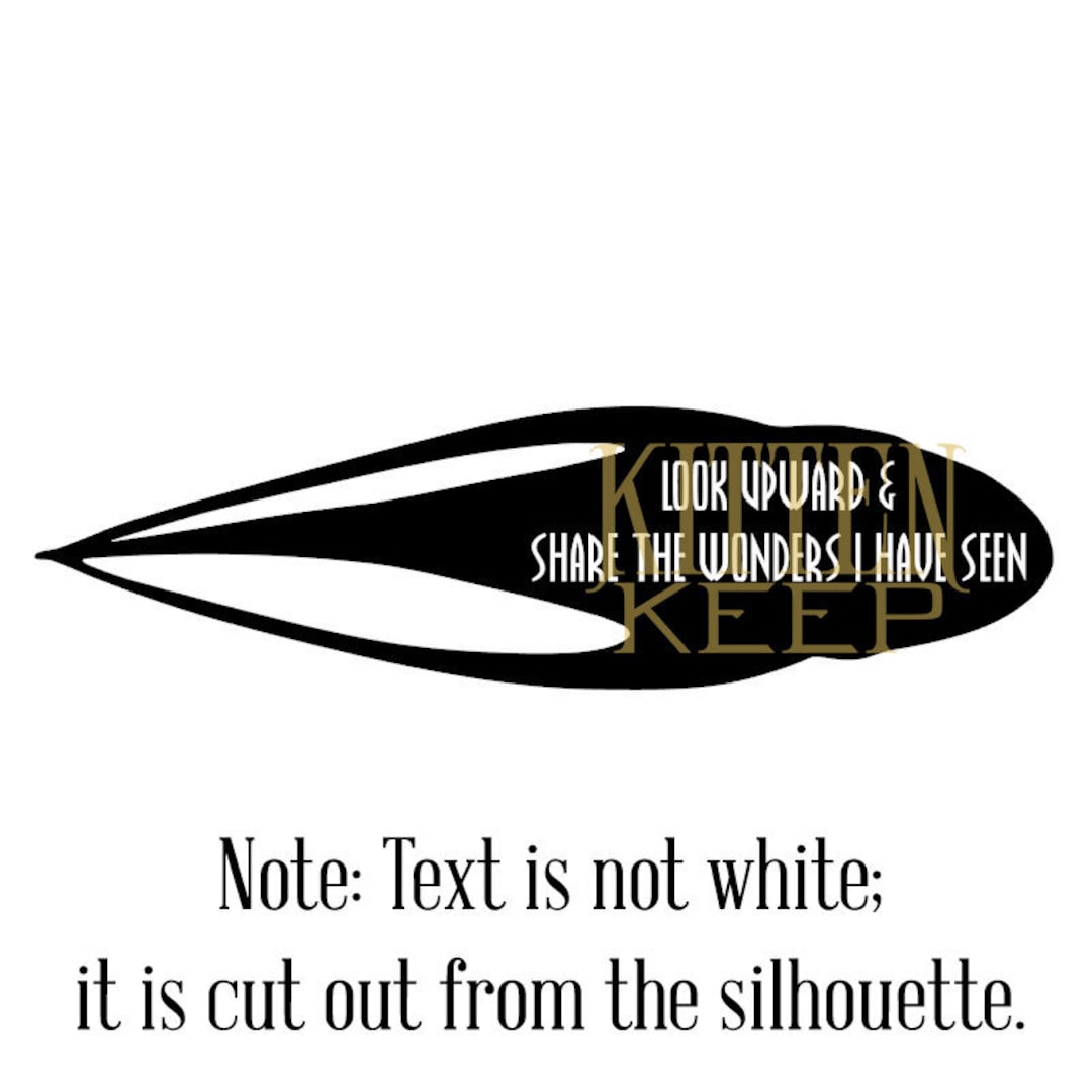 Farscape Moya Vinyl Decal John Crichton Quote Spaceship Silhouette ...