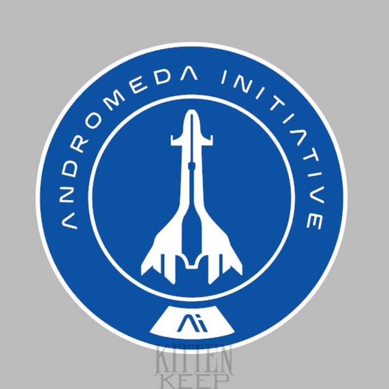 Andromeda Initiative Circular Badge Vinyl Decal Mass Effect - Etsy