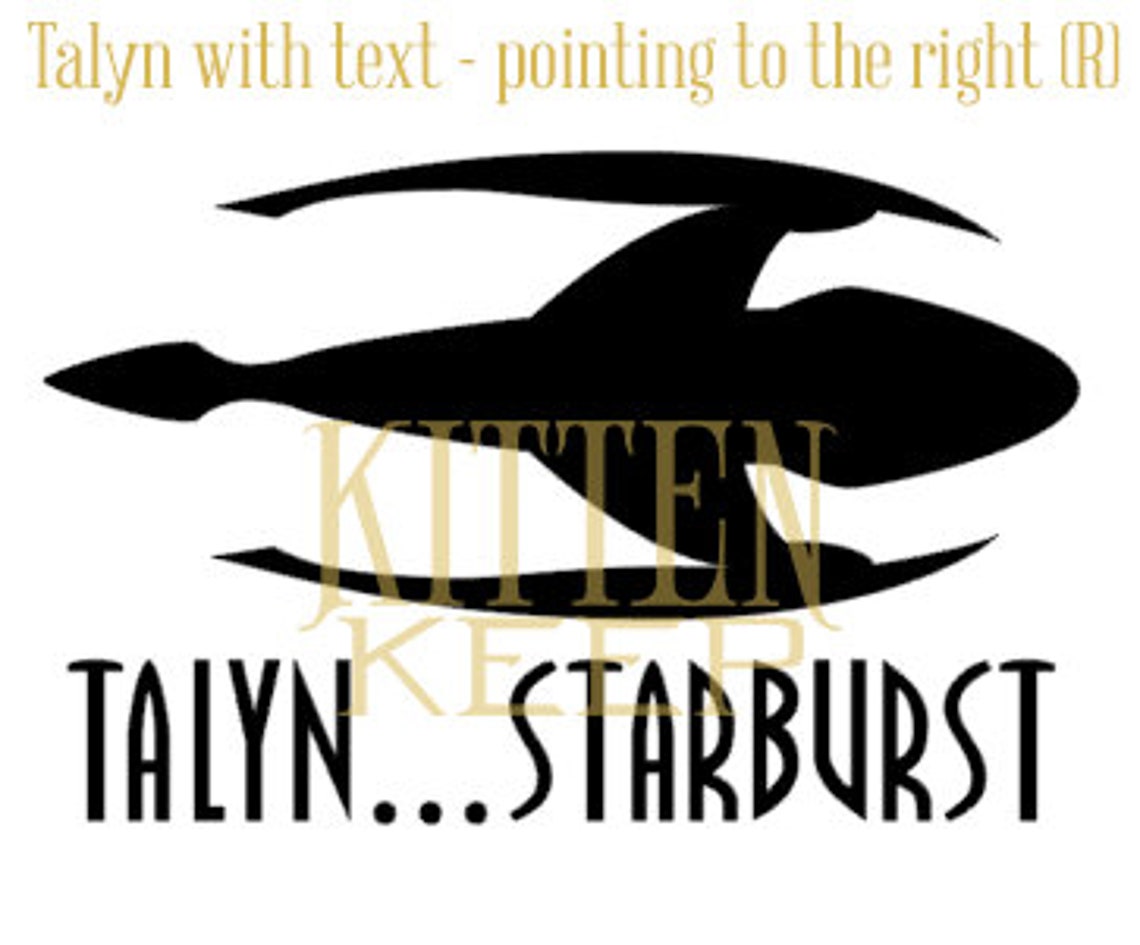 Large Farscape Moya and Talyn Vinyl Decals With Text | John Crichton ...