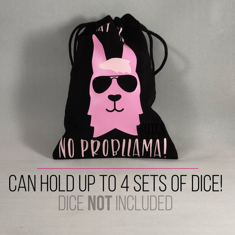 Nat 20? No Probllama! Dice Bag | Tabletop RPG | Gamer Gift | Gaming ...