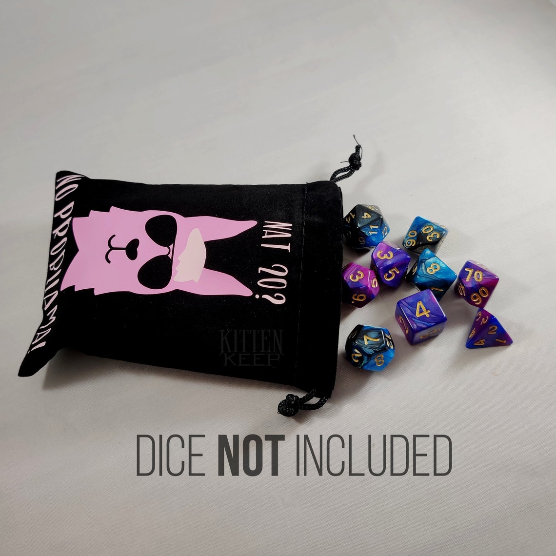 Nat 20? No Probllama! Dice Bag | Tabletop RPG | Gamer Gift | Gaming ...