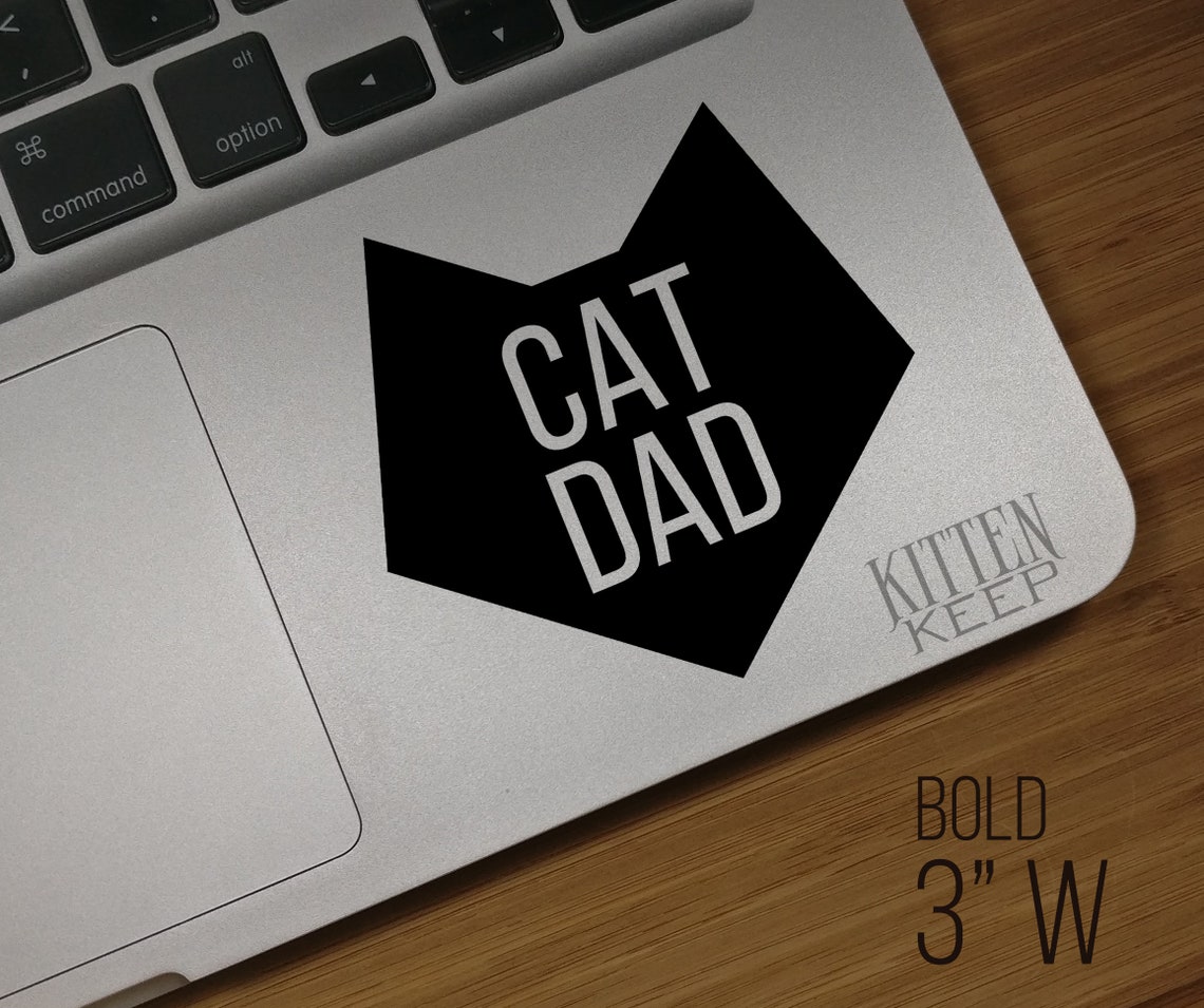 Cat Dad Vinyl Decal | 3 Font Options | Cat Lover | Gift for Father ...