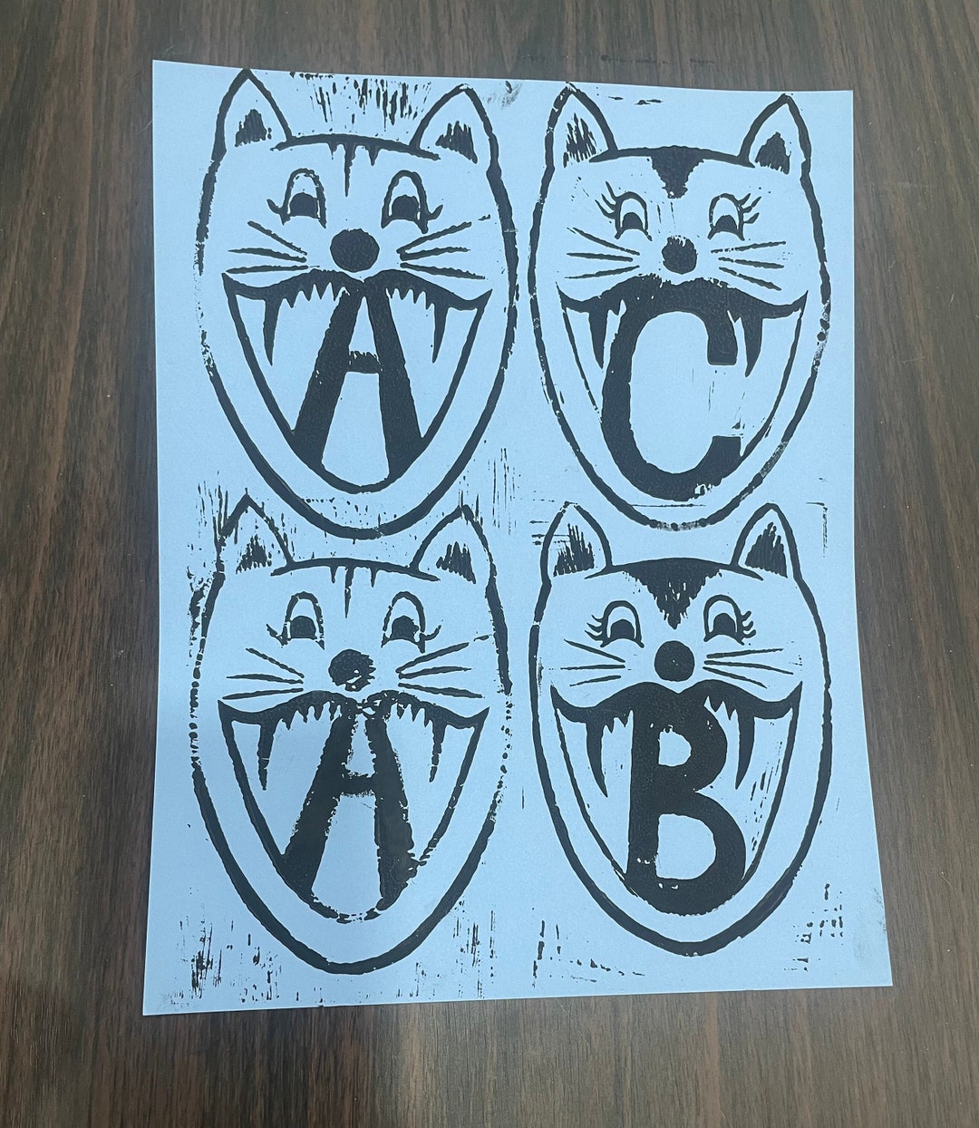 ACAB Cat Print - Etsy
