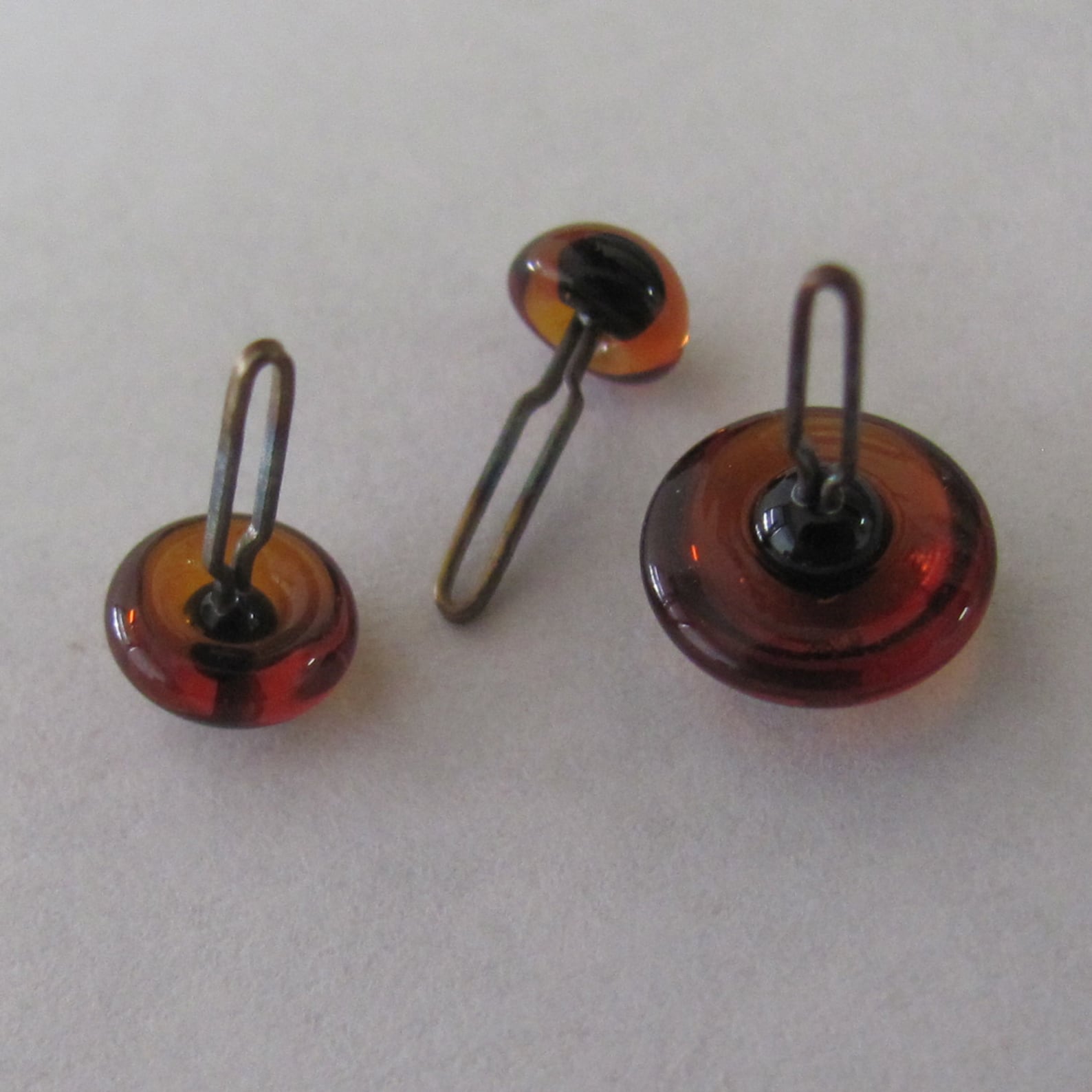 1 Pair - 14 Mm Pre-crimped Loop Glass Eyes - Intercal's #560 Glass Eyes ...