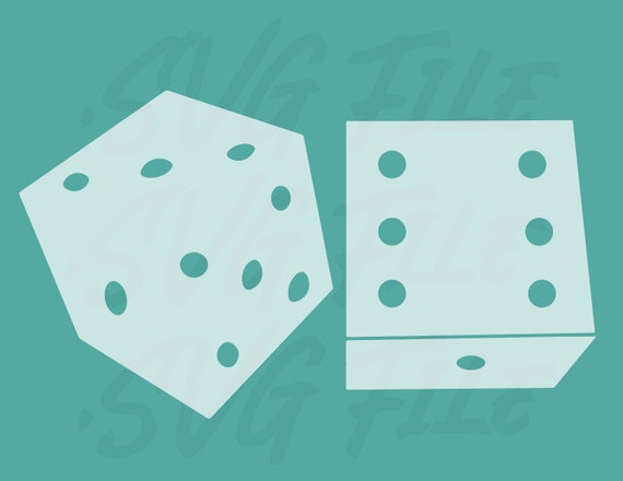SVG in Black Dice Roll Love Cute Fun Funny Happy Gamble | Etsy