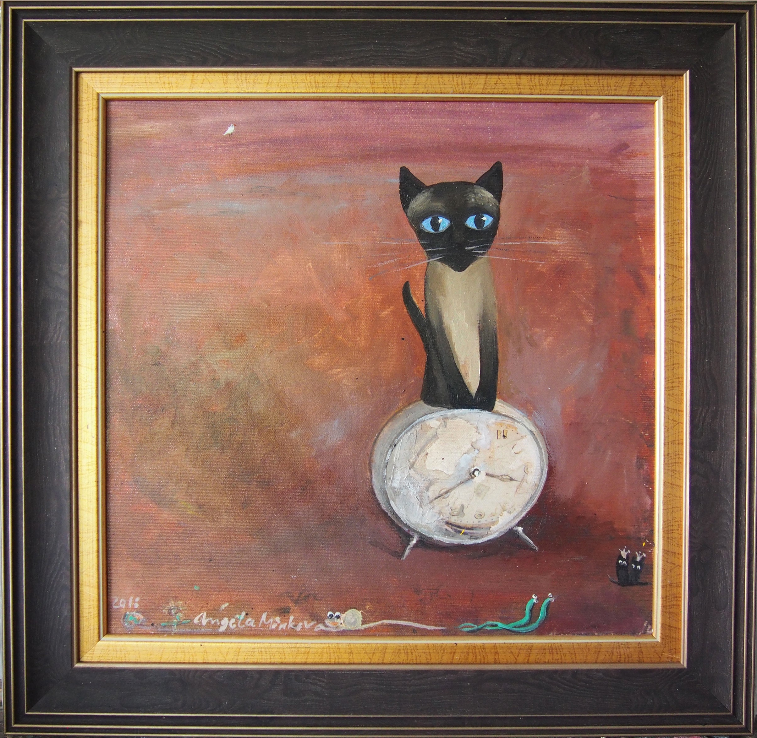 Bubastis Oil Painting Origilnal Figure Cat Catscall - Etsy