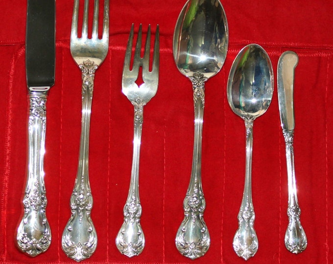 Towle Old Master Sterling Silver Flatware Place Setting 6 Piece ONE SET ...