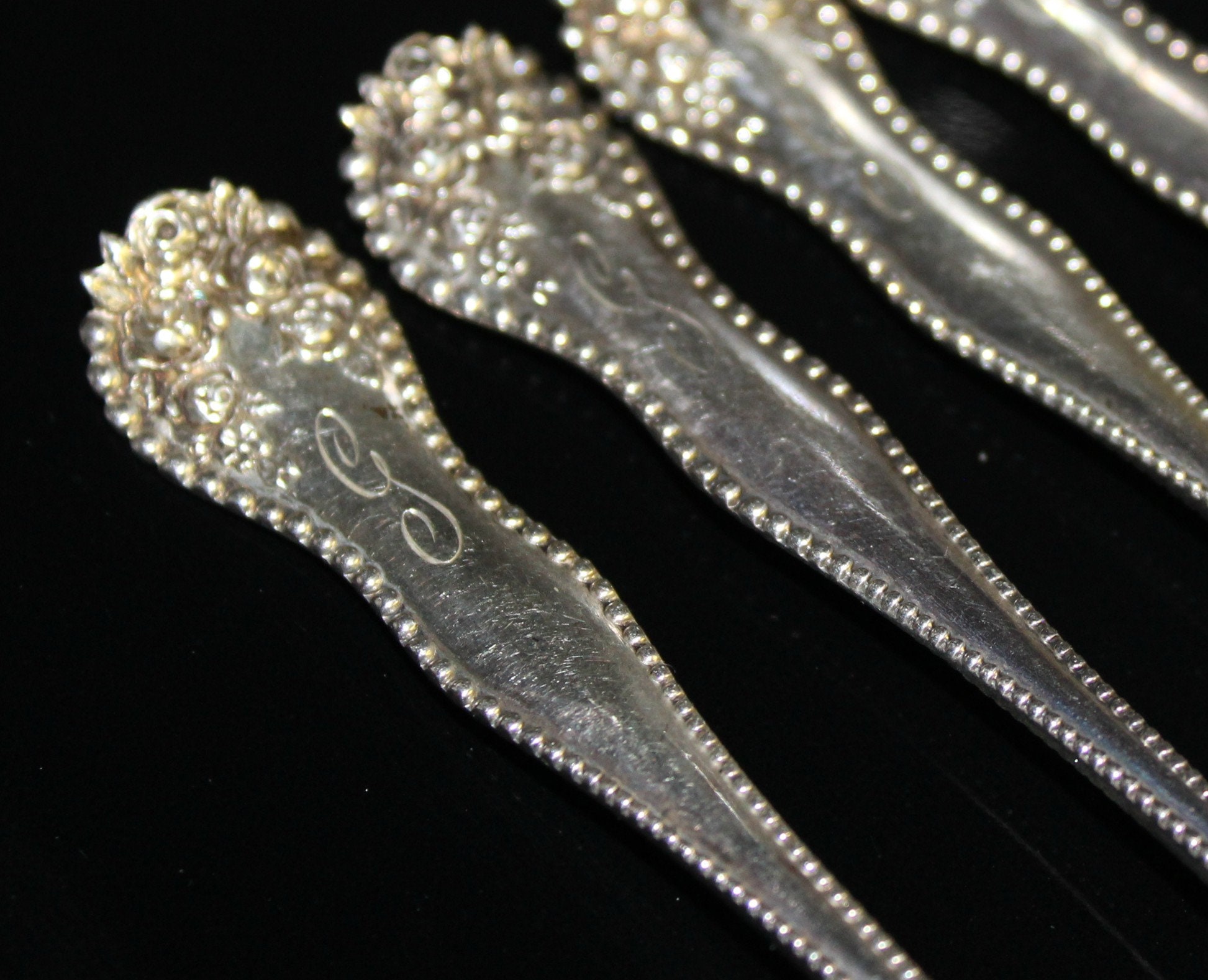 Antique Sterling Silver Oyster Fork Set of 6 Gorham Lancaster | Etsy