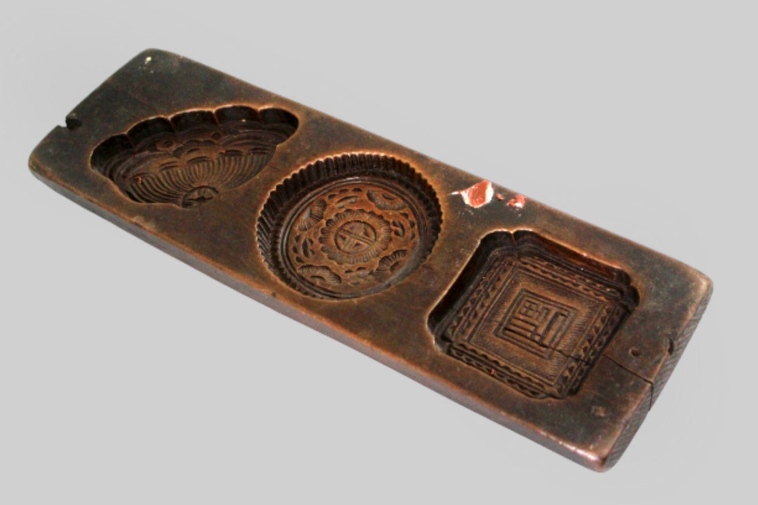 Antique Japanese Kashigata Cake Mold Hard Wood Meiji Period - Etsy