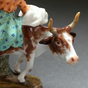 Antique Meissen Porcelain Figurine Miniature 9 Cm X 10 Cm RARE Farmer's ...
