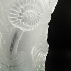 Frosted Crystal Glass Sea Life Vase Josef Inwald Barolac Large 11''H X ...