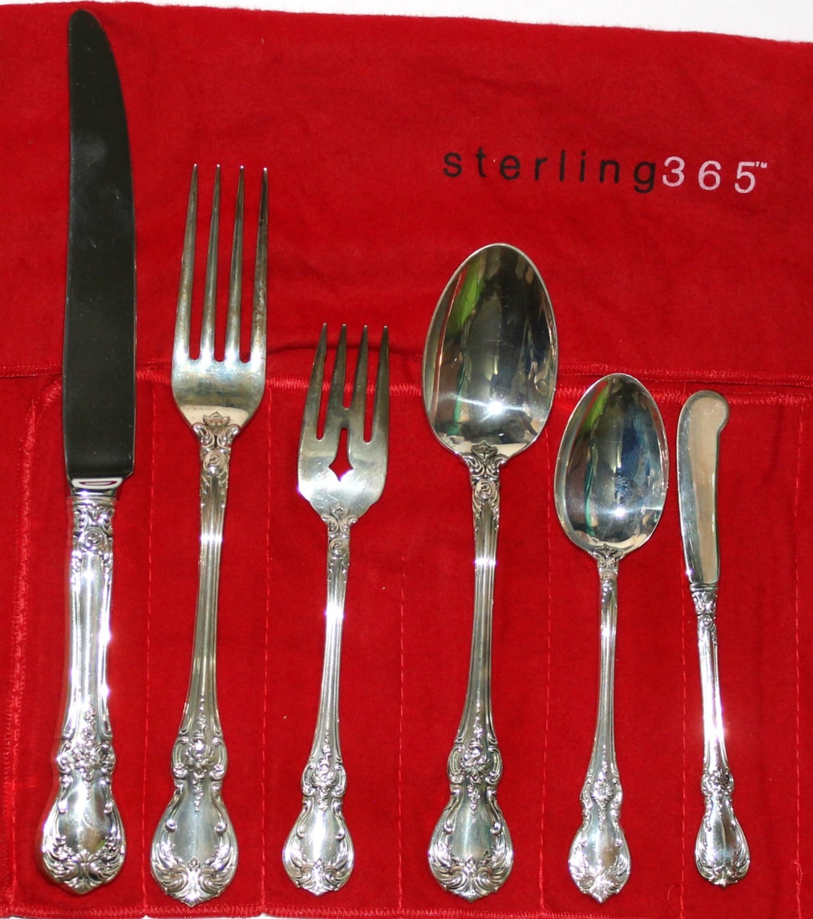 Towle Old Master Sterling Silver Flatware Place Setting 6 Piece ONE SET ...