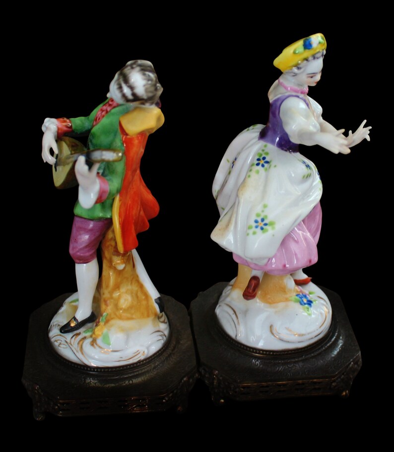 Antique German Folk Porcelain Figurines by Carl Thieme Octoberfest ...