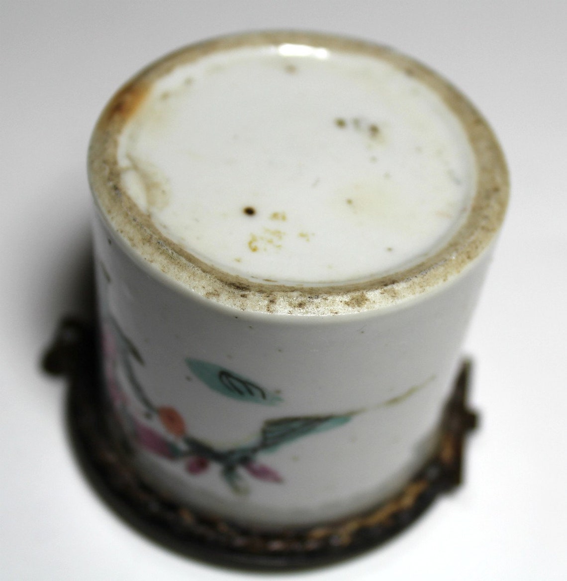 Antique CHINESE Snuff Box Trinket Box Famille Rose Bronze - Etsy