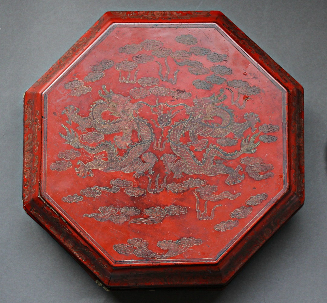 Qing Dynasty Chinese Red Lacquered Wood Sweetmeat Box Set Five - Etsy