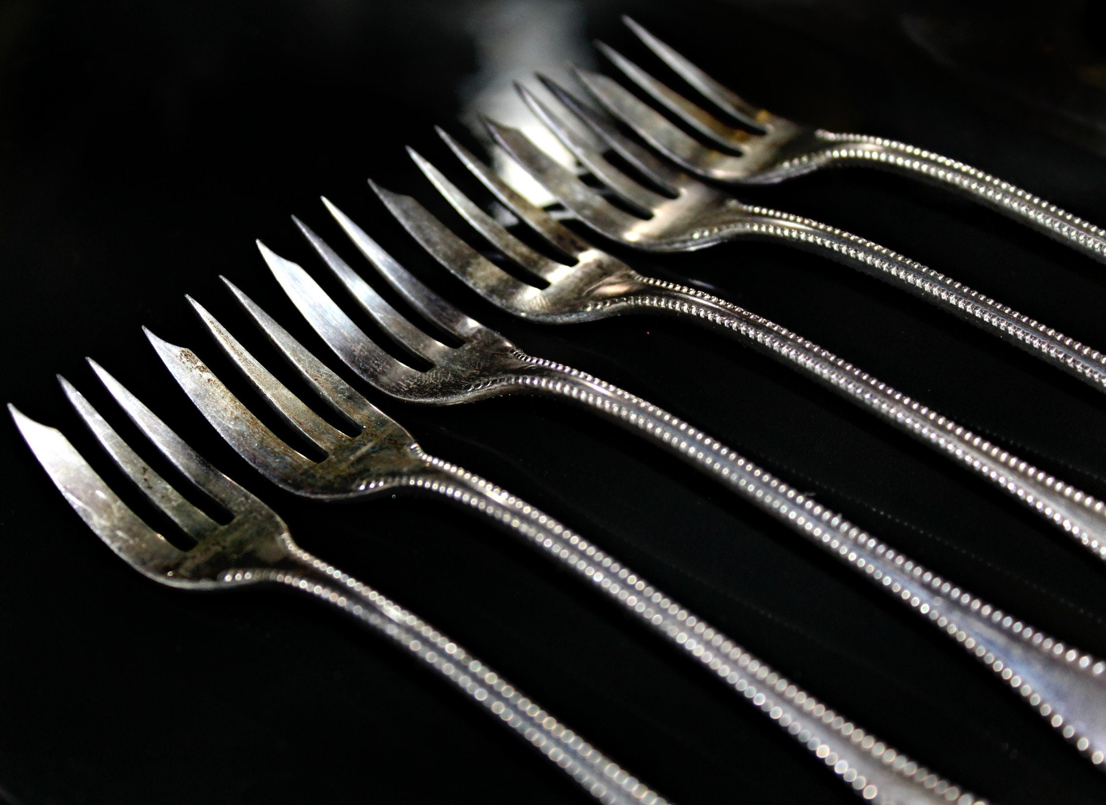 Antique Sterling Silver Oyster Fork Set of 6 Gorham Lancaster | Etsy