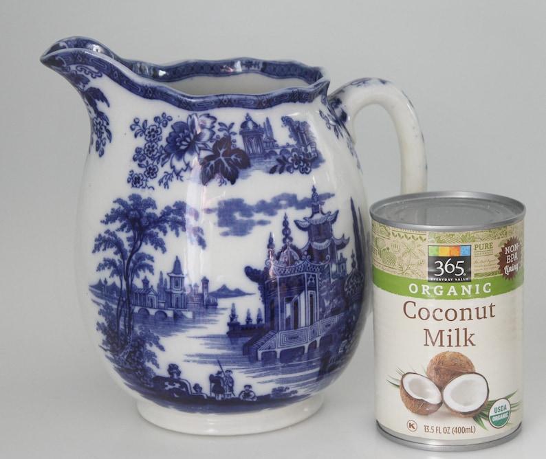 Antique Transfer Blue Pitcher Royal Doulton England - Etsy
