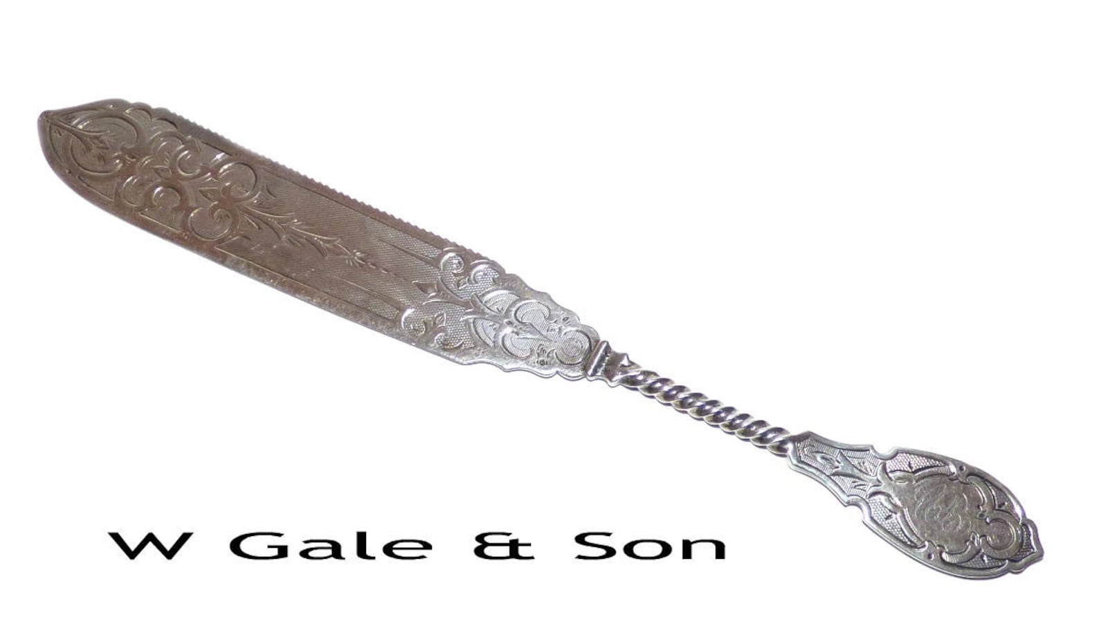 William Gale and Son Sterling Silver Cake Knife - Antique Sterling ...