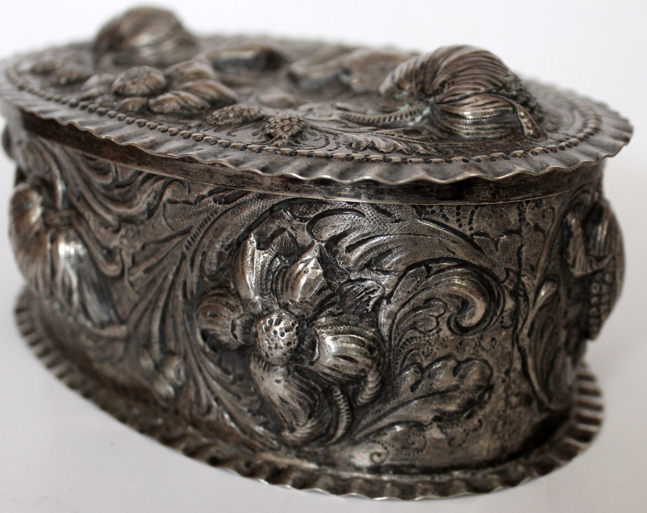 Hanau Continental Silver Repousse Box Chinoiserie Aesthetic | Etsy