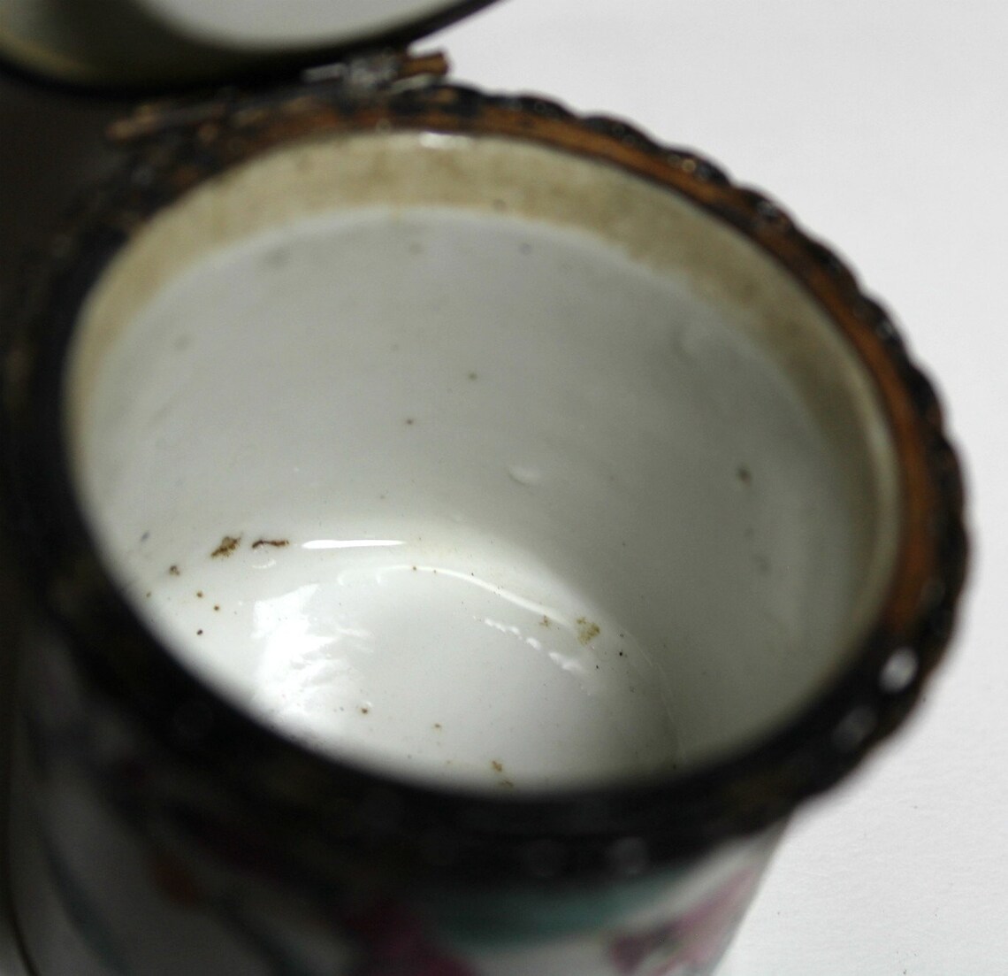 Antique CHINESE Snuff Box Trinket Box Famille Rose Bronze - Etsy