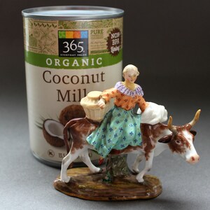 Antique Meissen Porcelain Figurine Miniature 9 Cm X 10 Cm RARE Farmer's ...